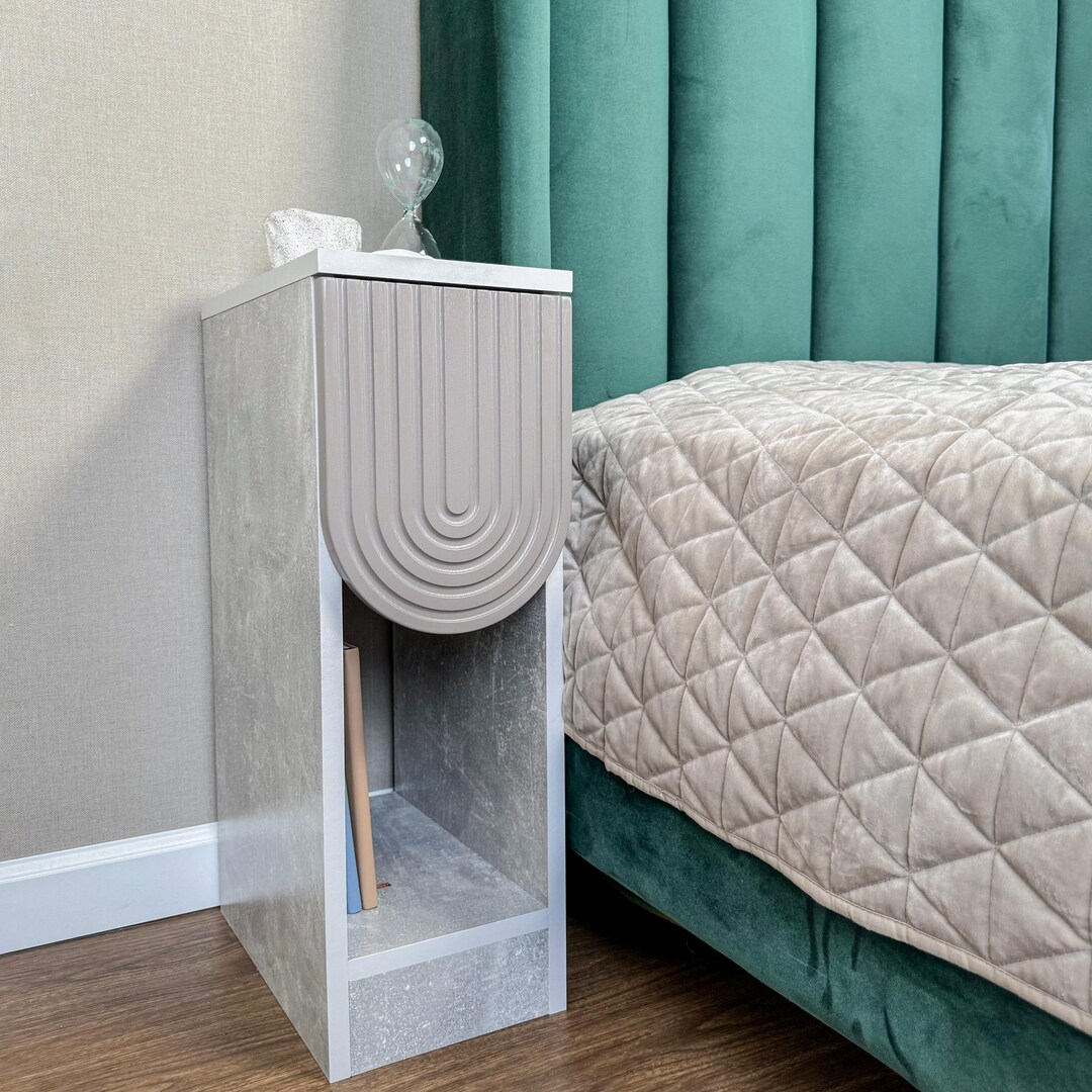 Elegant Nightstand Table Miniature Side Table With Drawer Unique Modern ...