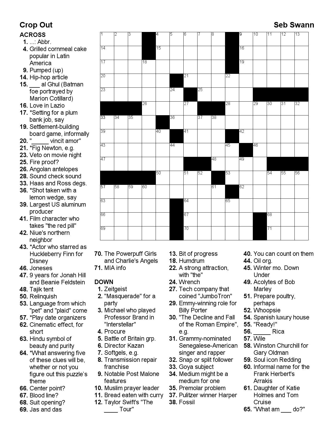 Custom Crossword Puzzles / Personalized Crosswords / Puzzle Gifts ...