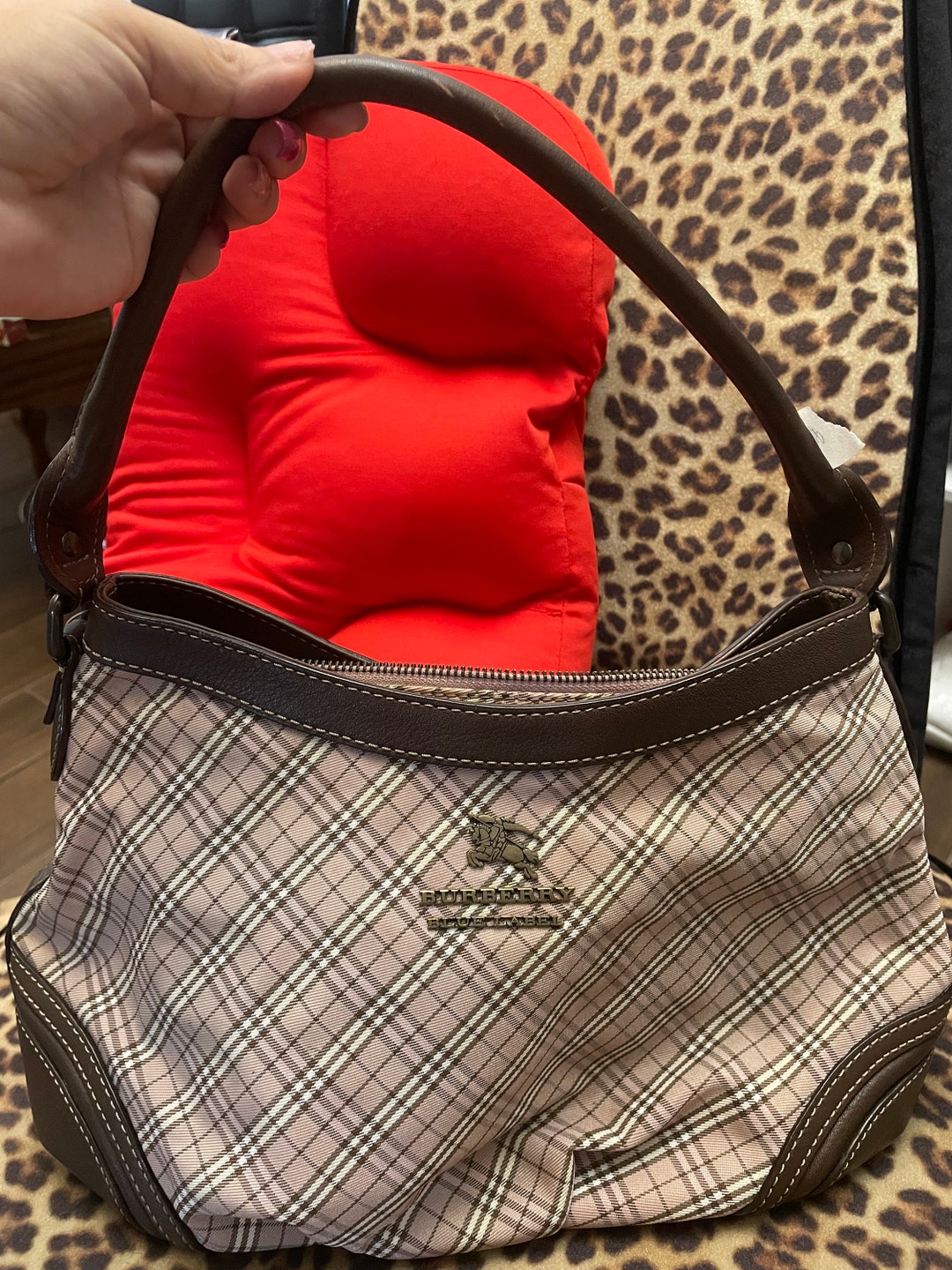 Burberry Vintage Blue Label Handbag - Etsy