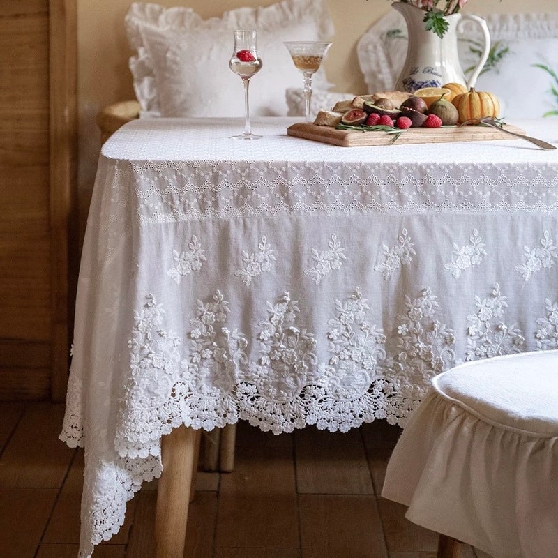 Ruffle Table Cloth - Etsy
