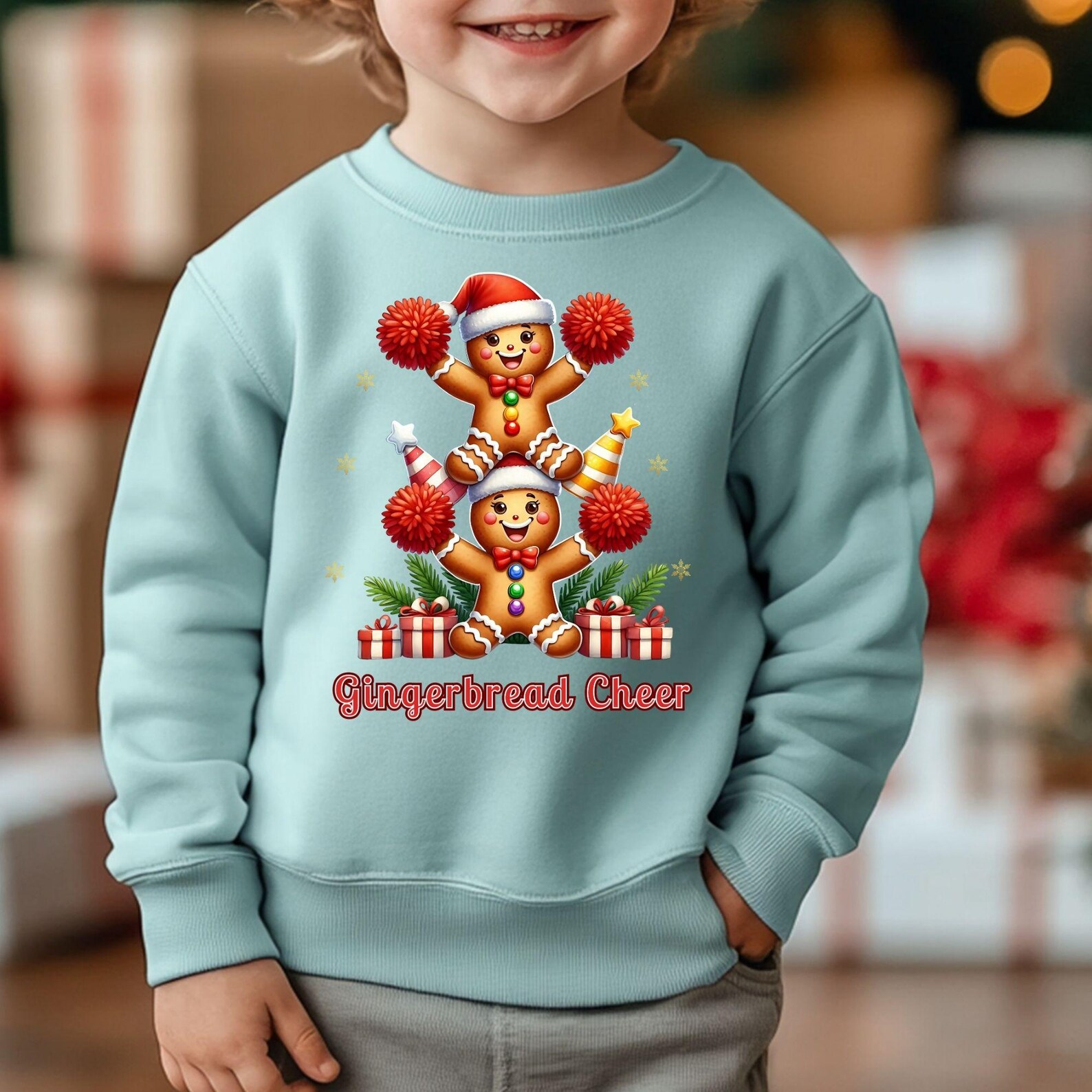 Christmas Gingerbread Cheer Png, Cheerleader Gingerbread,three ...