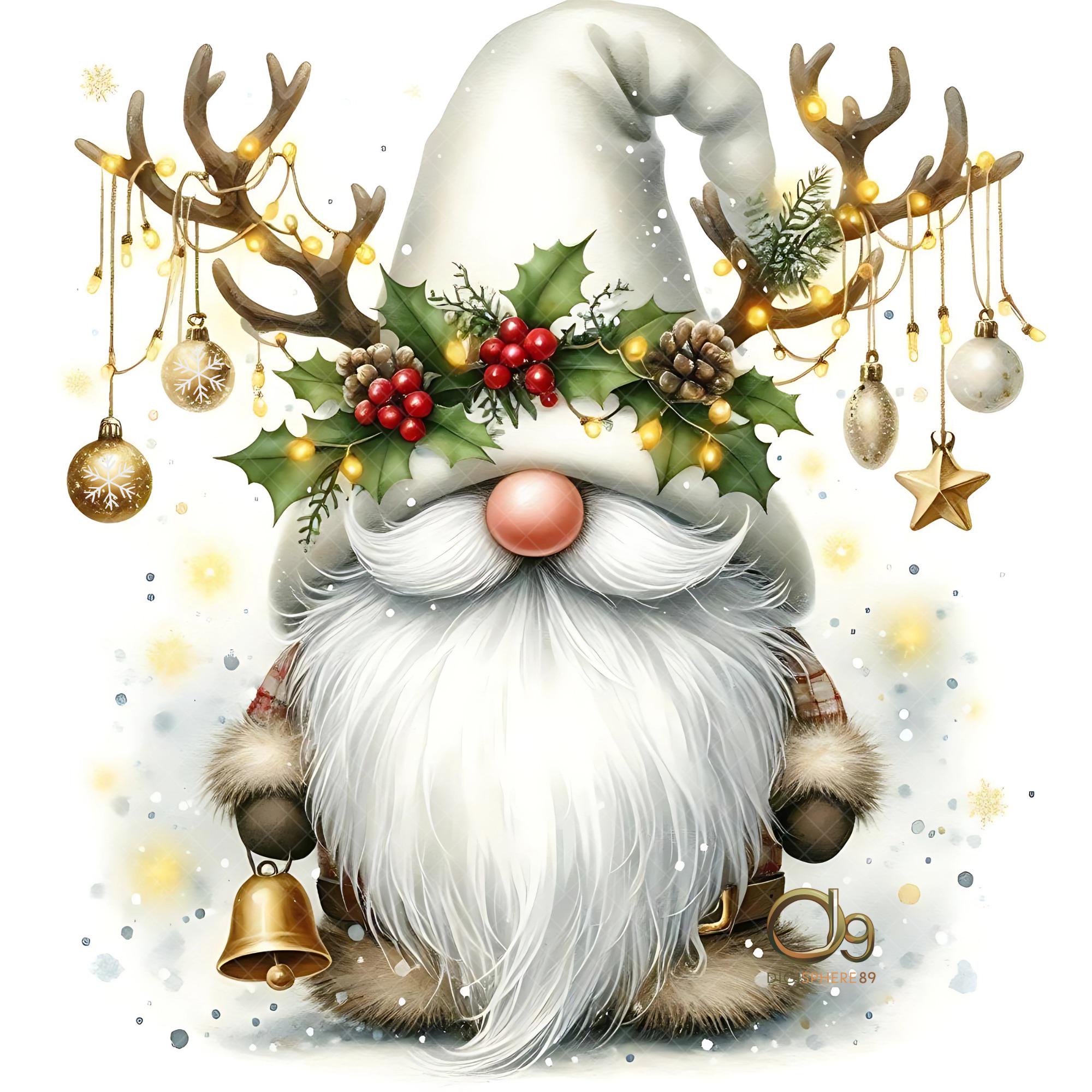 Winter Gnome Clipart, Set of 10 High Quality 300 DPI Jpegs, Christmas ...