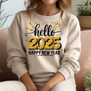 Hello 2025 Png, Sublimation Design, Happy New Year Png, Happy New Year ...