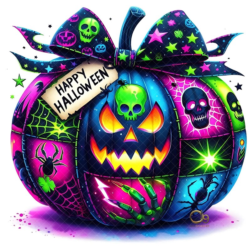 Watercolor Halloween Pumpkin Clipart,set of 13 High Quality 300 DPI ...