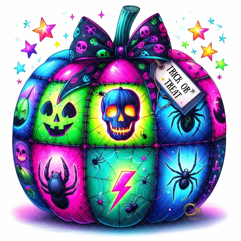 Watercolor Halloween Pumpkin Clipart,set of 13 High Quality 300 DPI ...