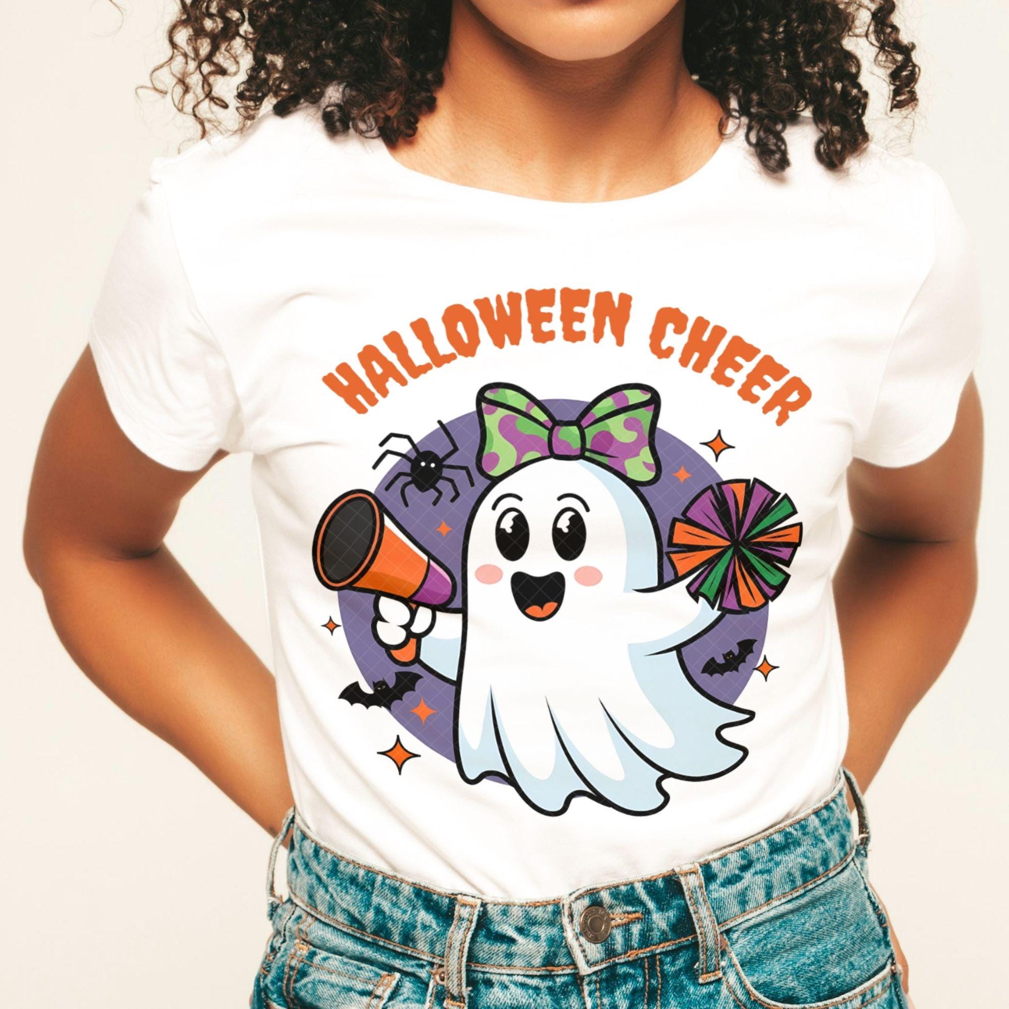 Halloween Cheer, Cheerleader Ghost Png, Halloween Cheerleader Png ...