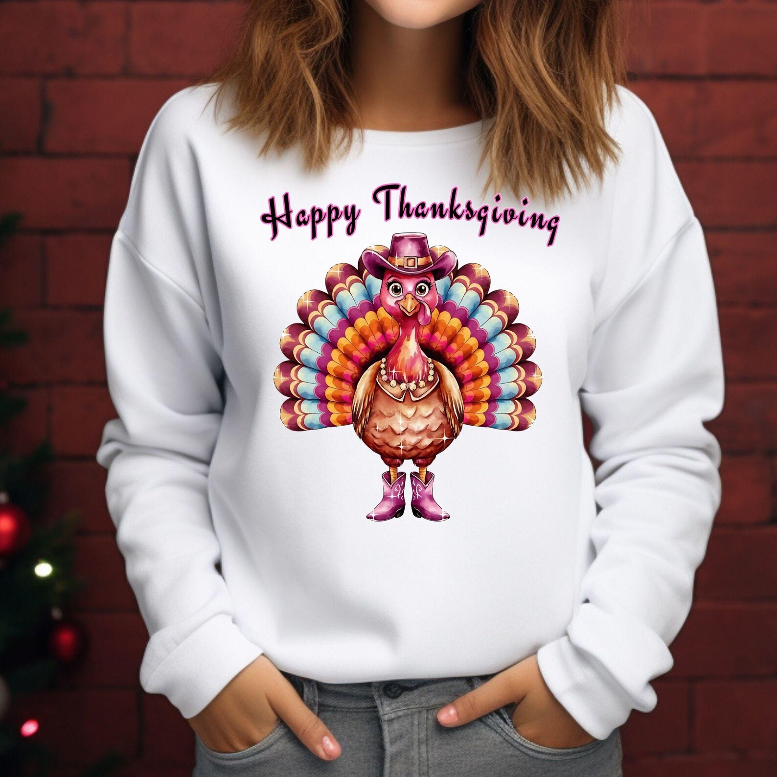 Western Thanksgiving Turkey Png, Pink Turkey Png,funny Turkey, Thankful ...