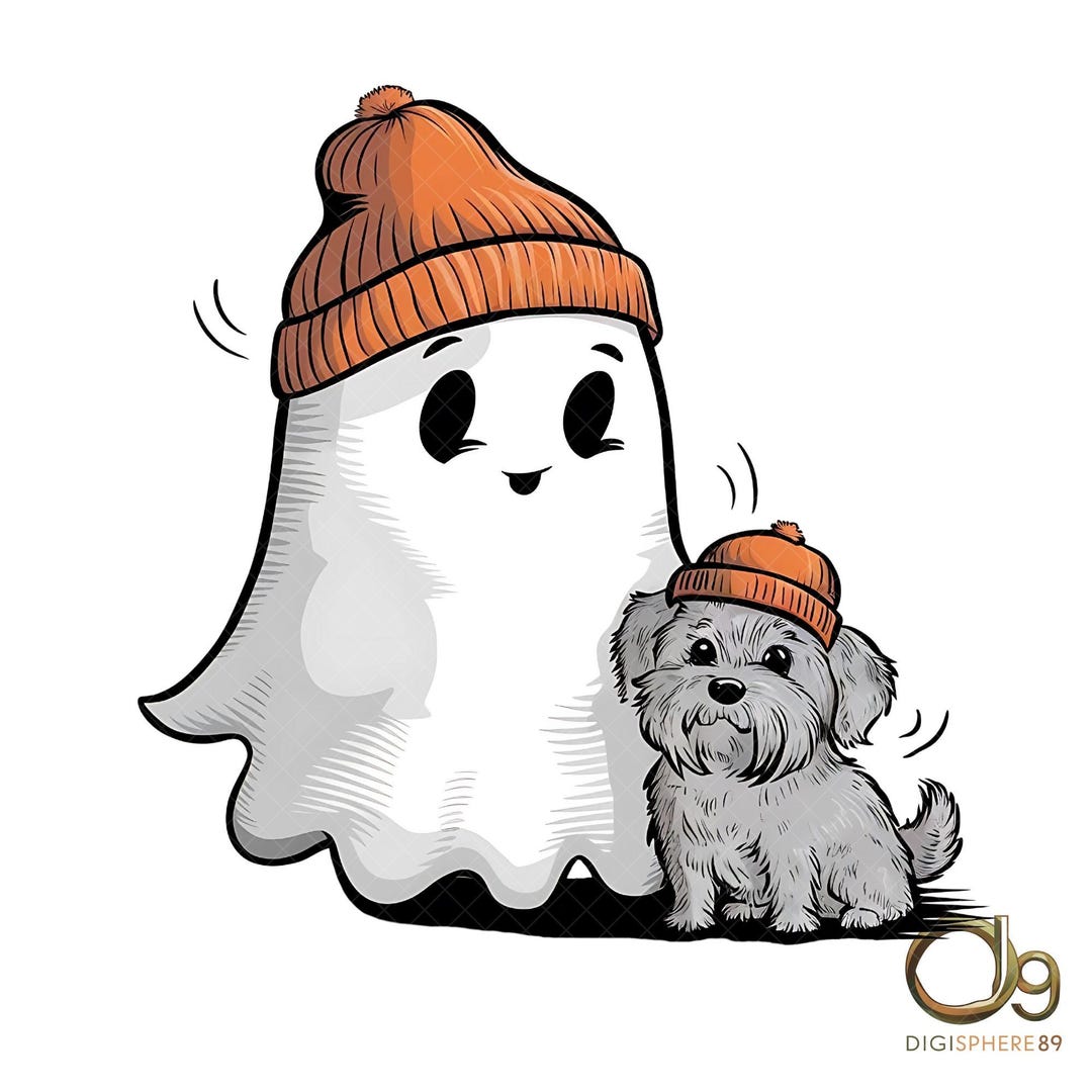 Cute Ghost With Dog Png, Halloween Ghosts Png, Halloween Dog Png ...