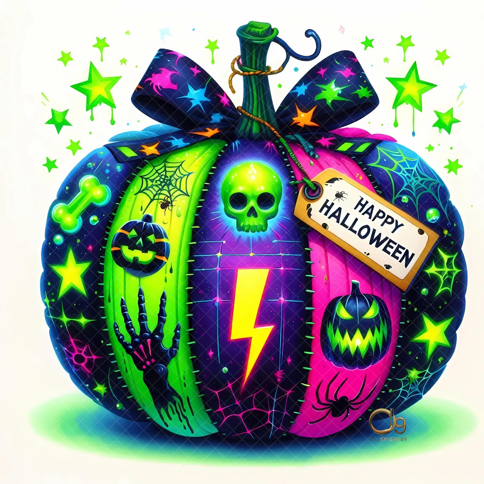 Watercolor Halloween Pumpkin Clipart,set of 13 High Quality 300 DPI ...