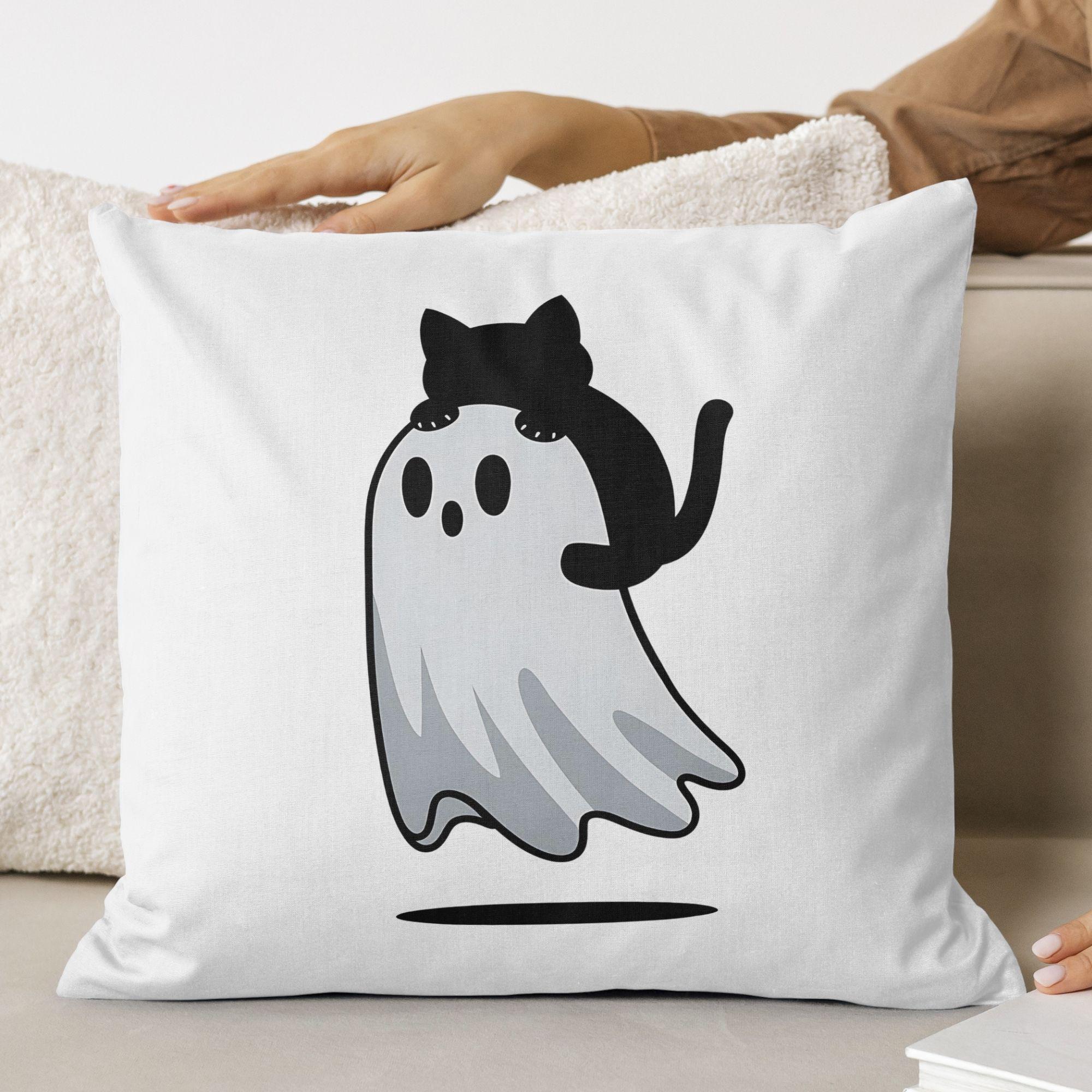 Ghost With Cat Png, Cute Halloween Ghosts Png, Cat Lover Ghost Png ...