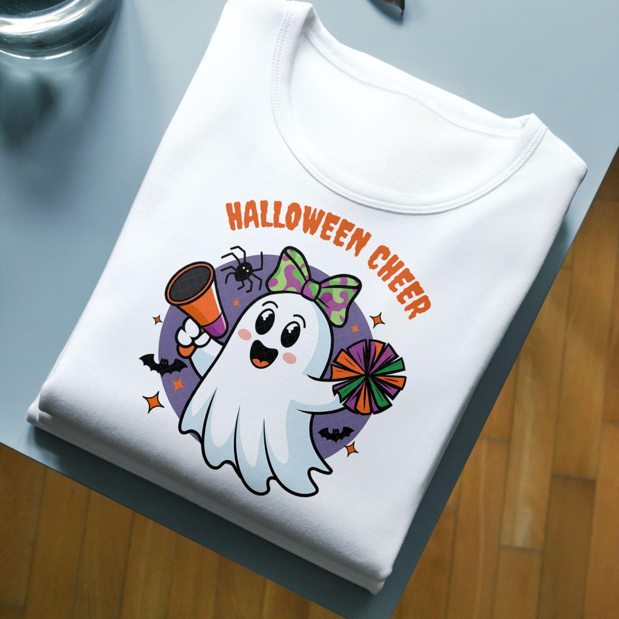 Halloween Cheer, Cheerleader Ghost Png, Halloween Cheerleader Png ...
