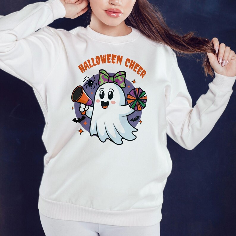 Halloween Cheer, Cheerleader Ghost Png, Halloween Cheerleader Png ...