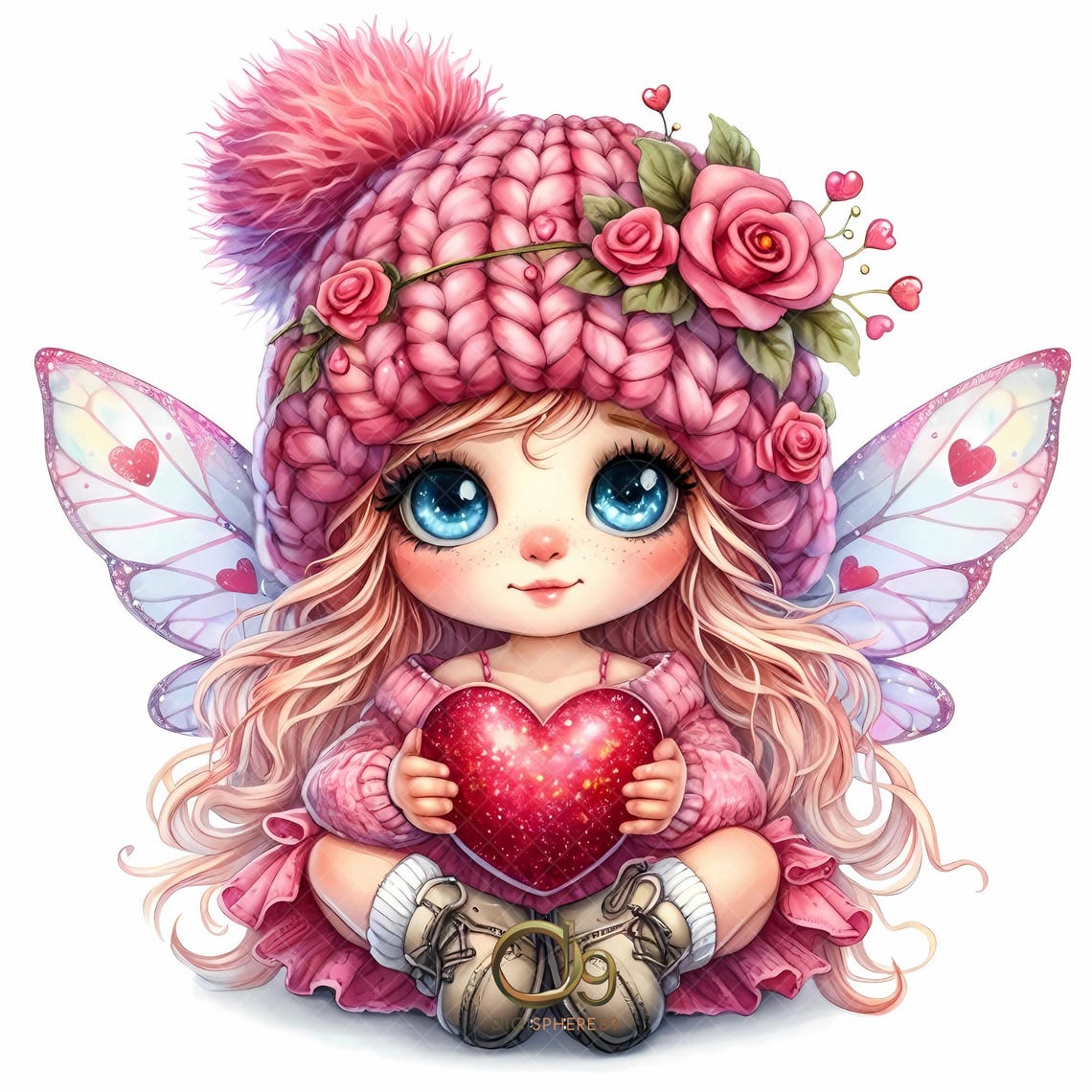 Romantic Fairy Clipart, of Set of 12 High Quality 300 DPI Jpegs ...
