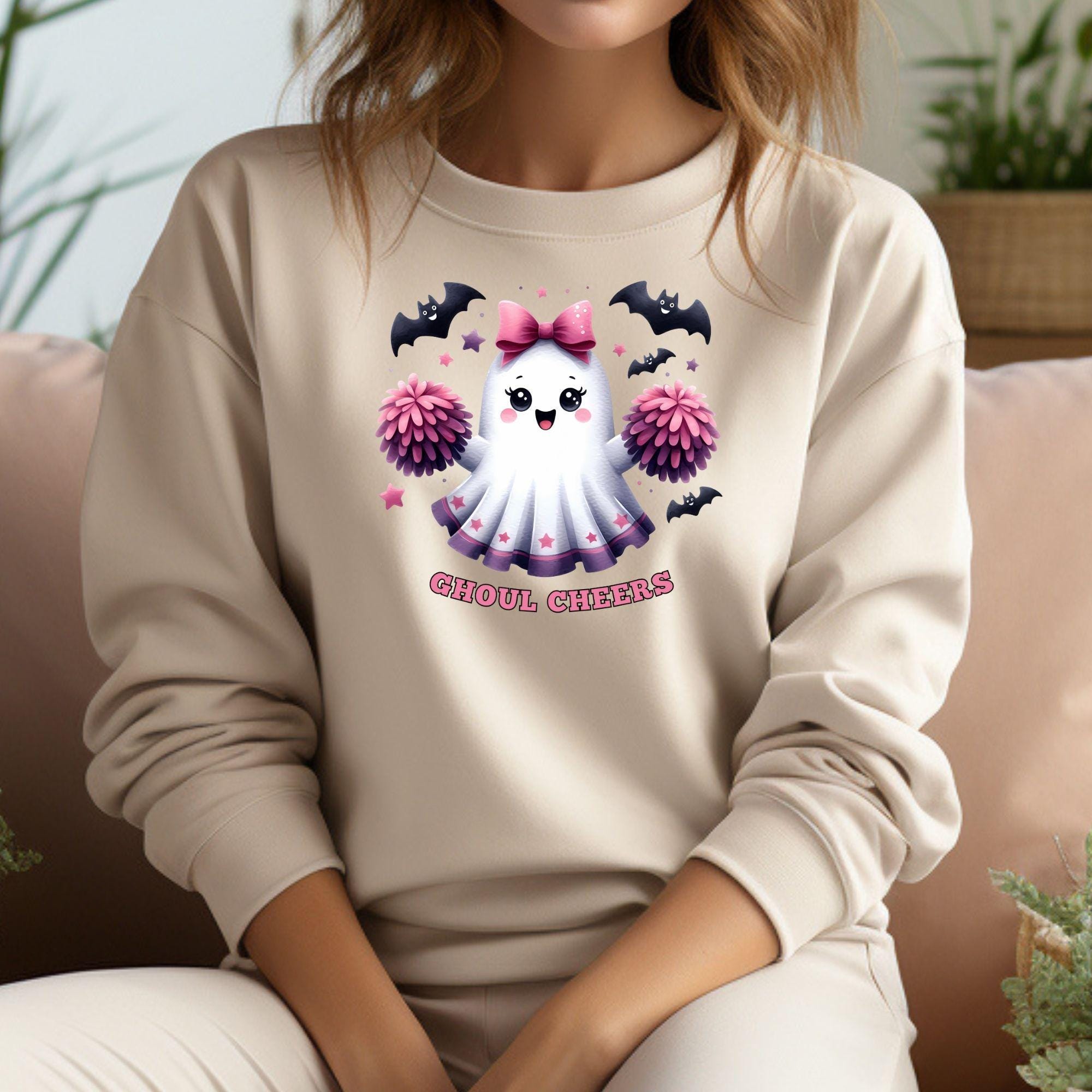 Ghoul Cheers Png, Cheerleader Ghost, Halloween Cheerleader Png, Boujee ...