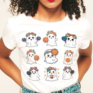 Cheerleader Ghost Collage Png Halloween Cheerleader Png Boujee Ghost ...