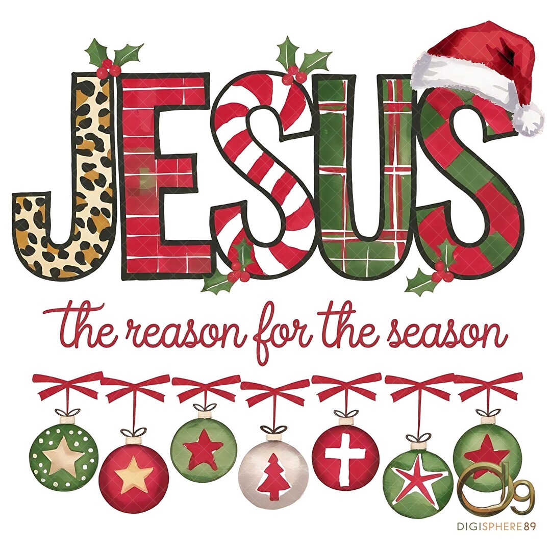 Jesus the Reason for the Season, Faith Christmas Png, Merry Christmas ...