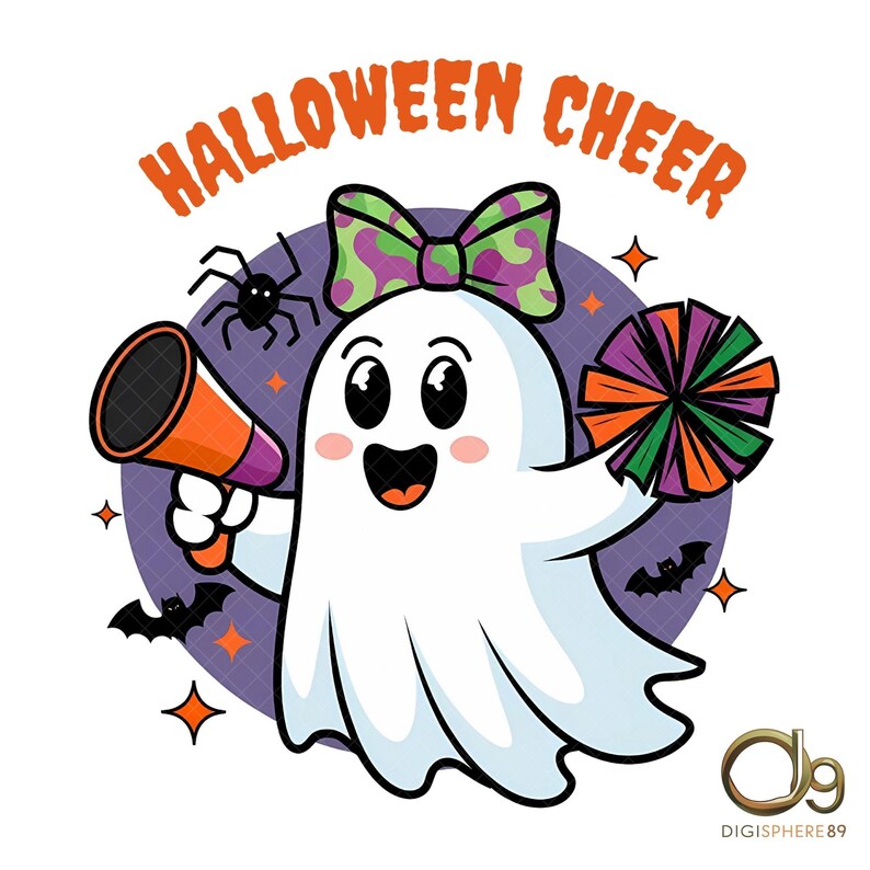 Halloween Cheer, Cheerleader Ghost Png, Halloween Cheerleader Png ...