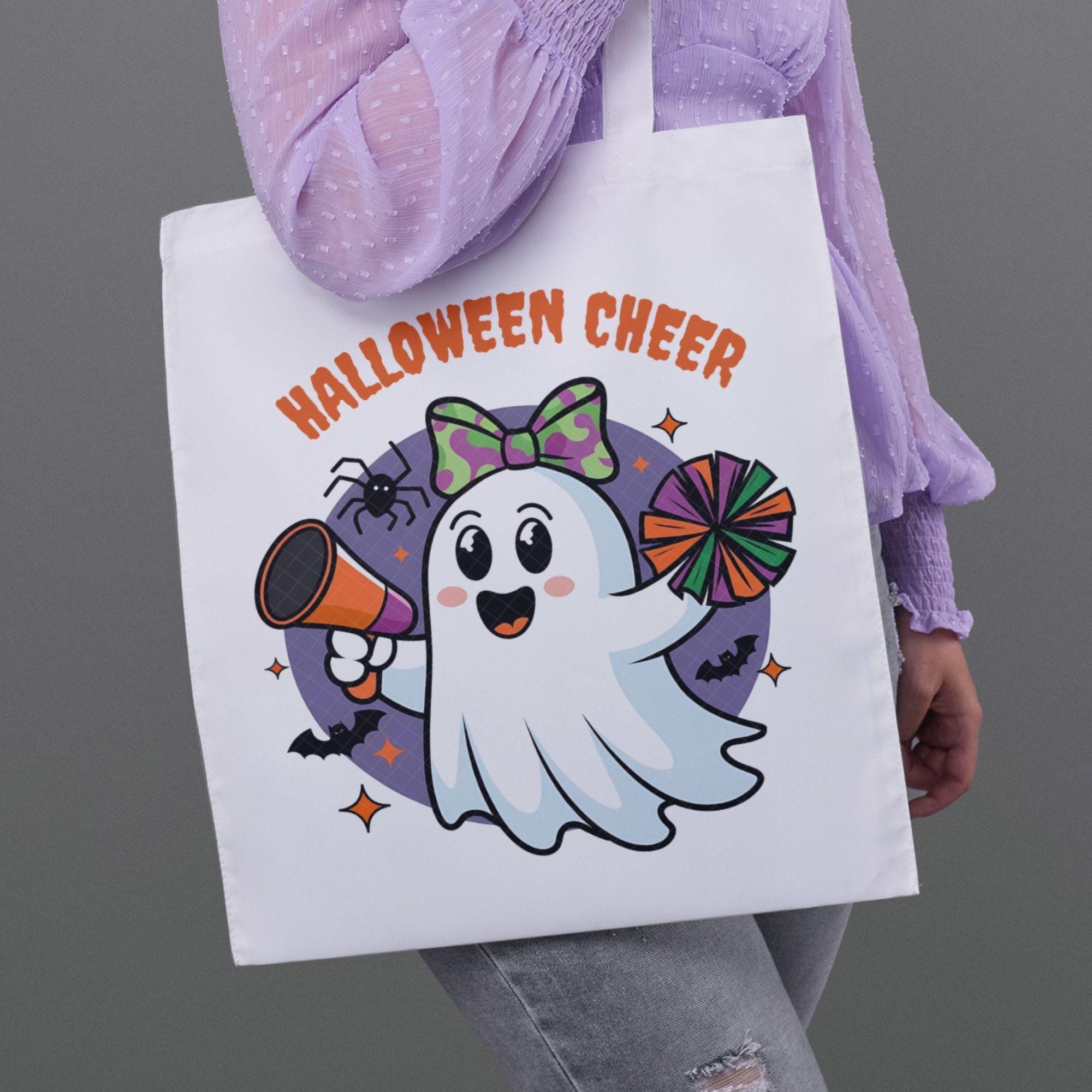 Halloween Cheer, Cheerleader Ghost Png, Halloween Cheerleader Png ...