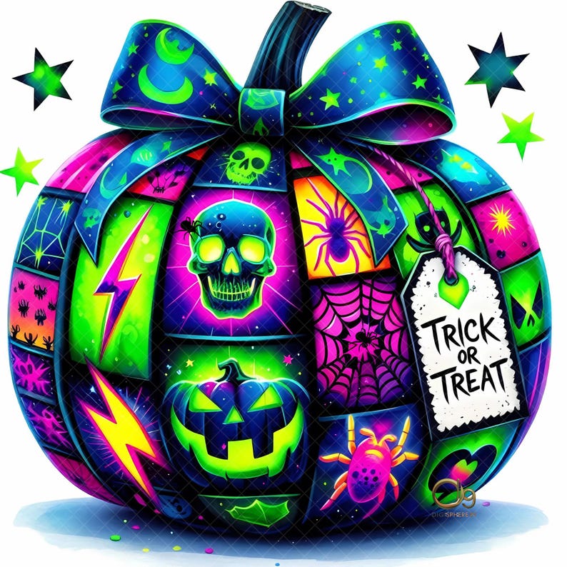 Watercolor Halloween Pumpkin Clipart,set of 13 High Quality 300 DPI ...