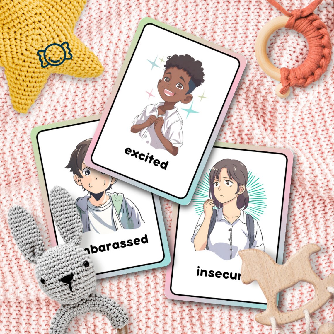 Emotion Recognition Explorer Flashcards for Kids Feelings Cards ...