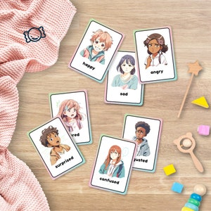 Emotion Recognition Explorer Flashcards for Kids Feelings Cards ...