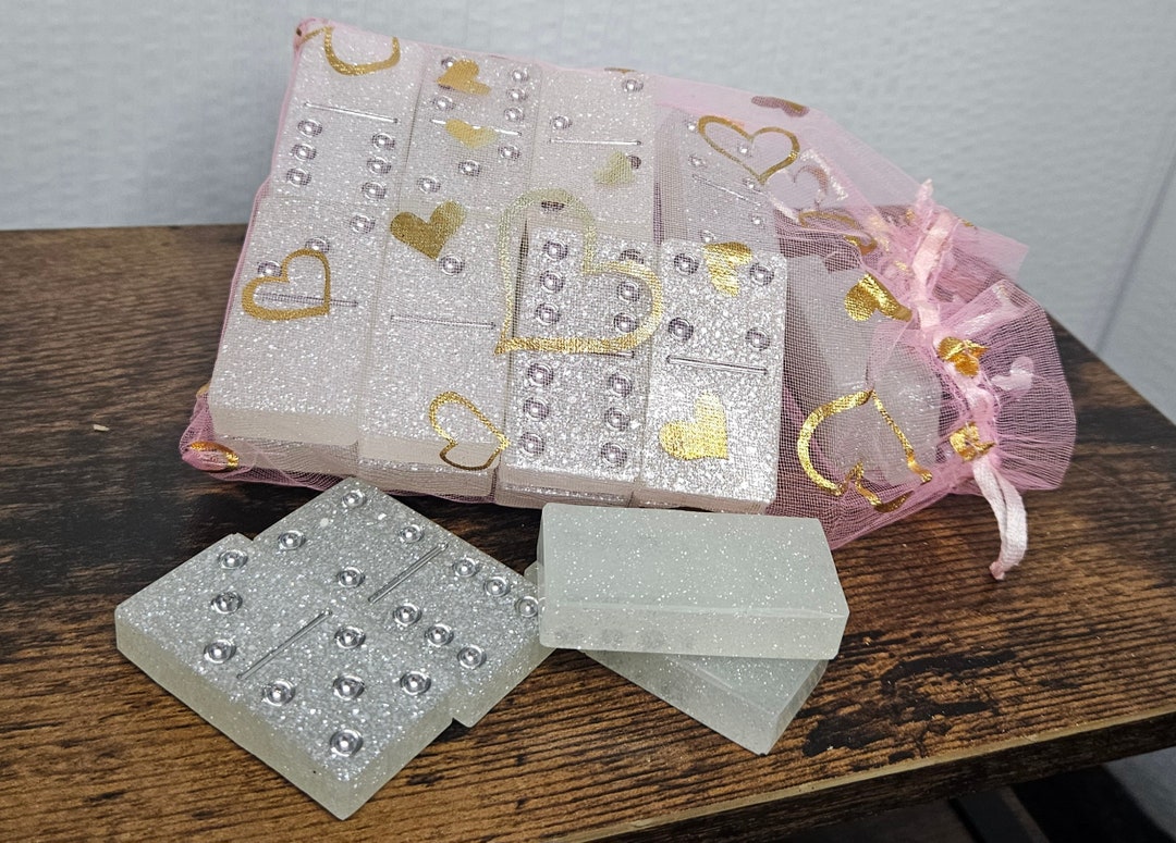 Handmade Silver Domino Set - Etsy