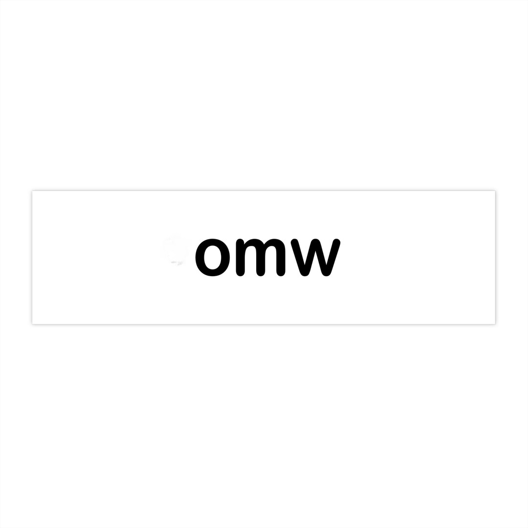 OMW Bumper Sticker - Etsy