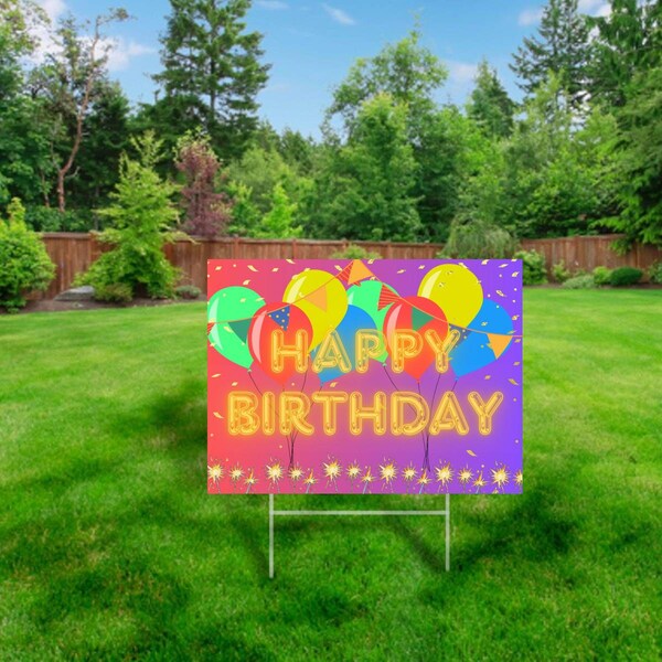 Birthday Yard Signs - Etsy