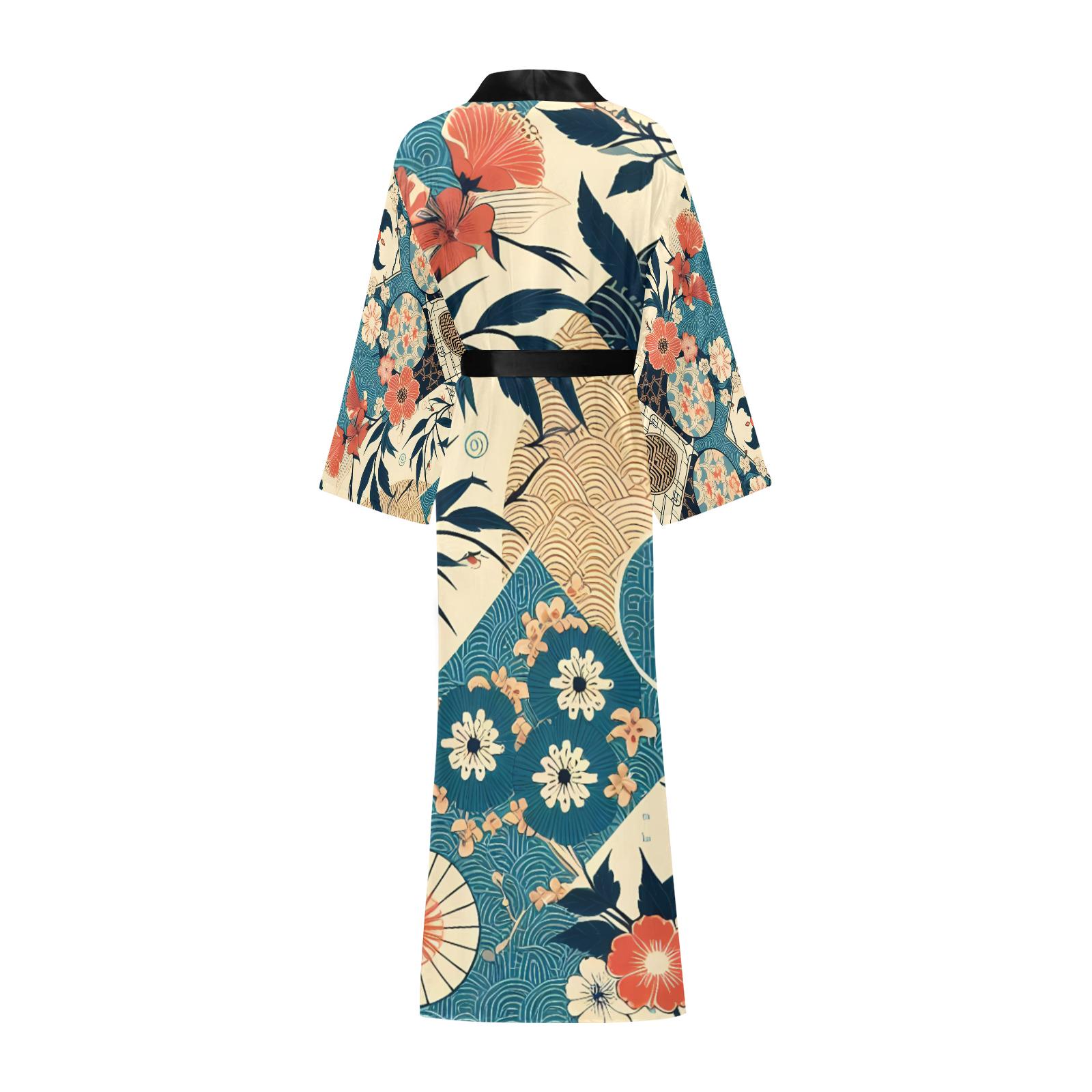 Asian-style Fashion Kimono, Japanese Bathrobe, Seductive Silk-touch ...