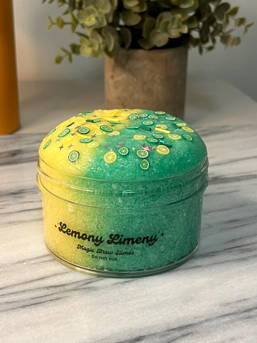 Lemony Limeny Snow Fizz Slime - Etsy