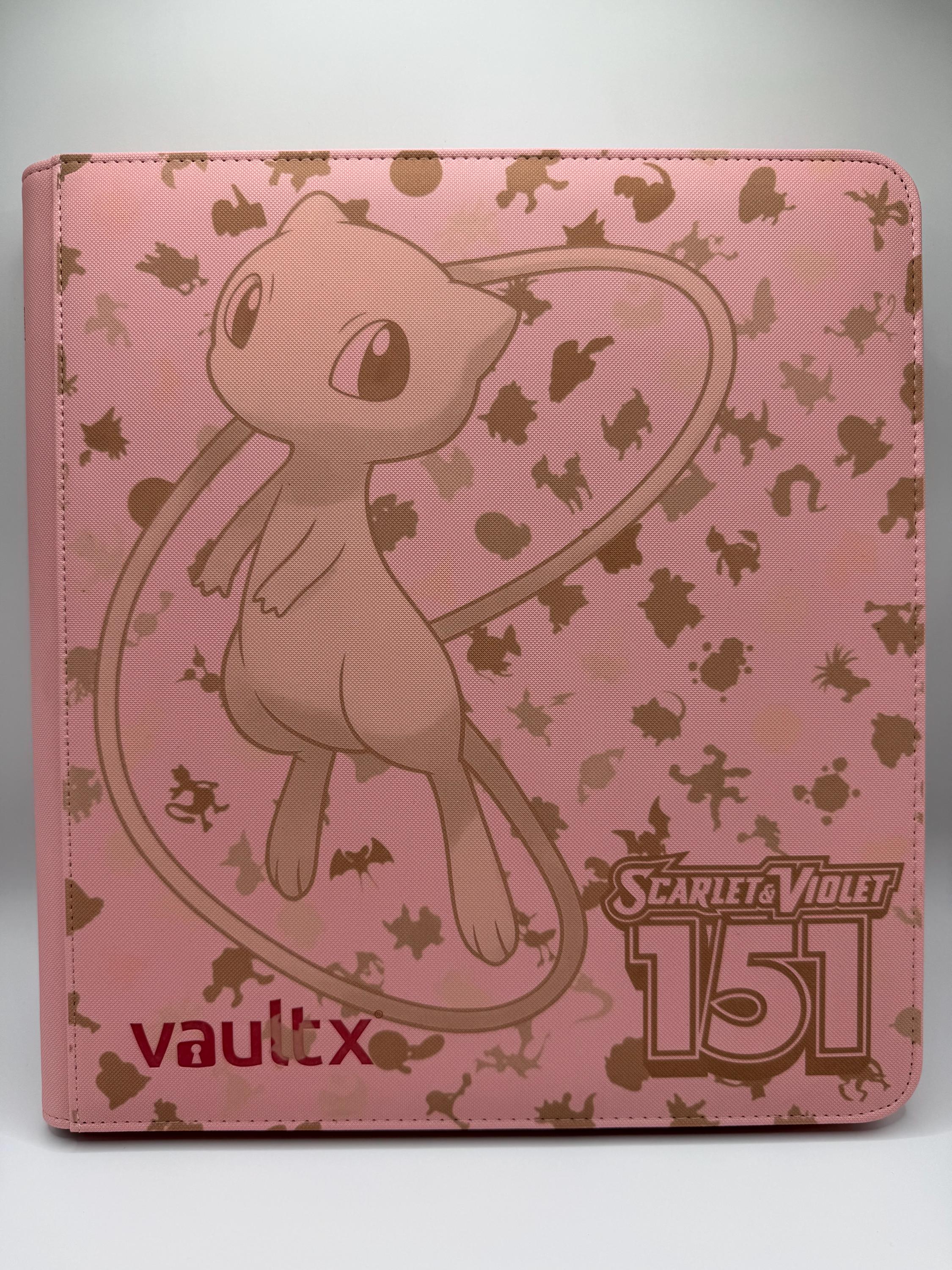 Pokemon 151 Binder, Pink Vault X 12 Pocket TCG Card Album, 480 Card ...