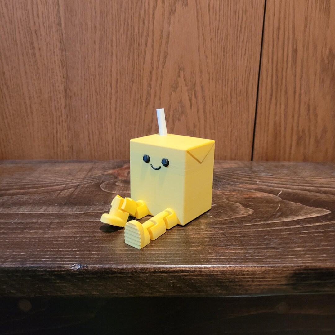 3D Printed Juice Box Buddy - Etsy