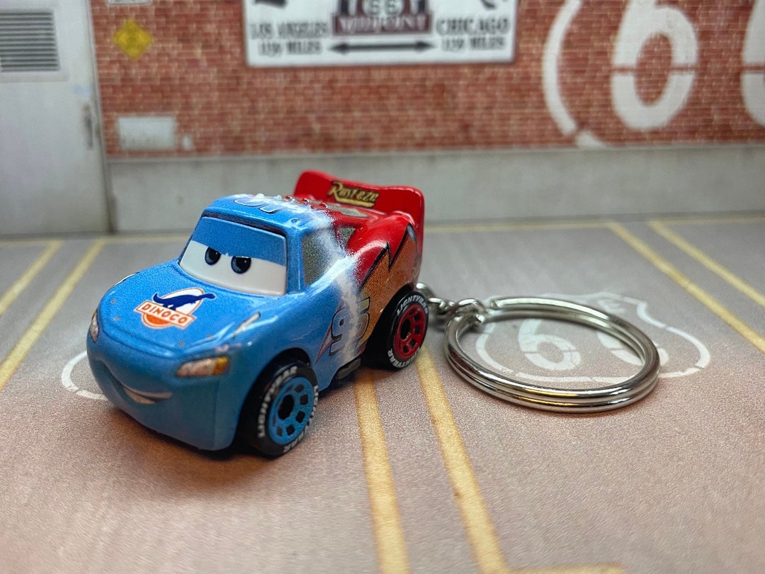 Lightning Mcqueen Dinoco/rusteze Custom Keychain - Etsy