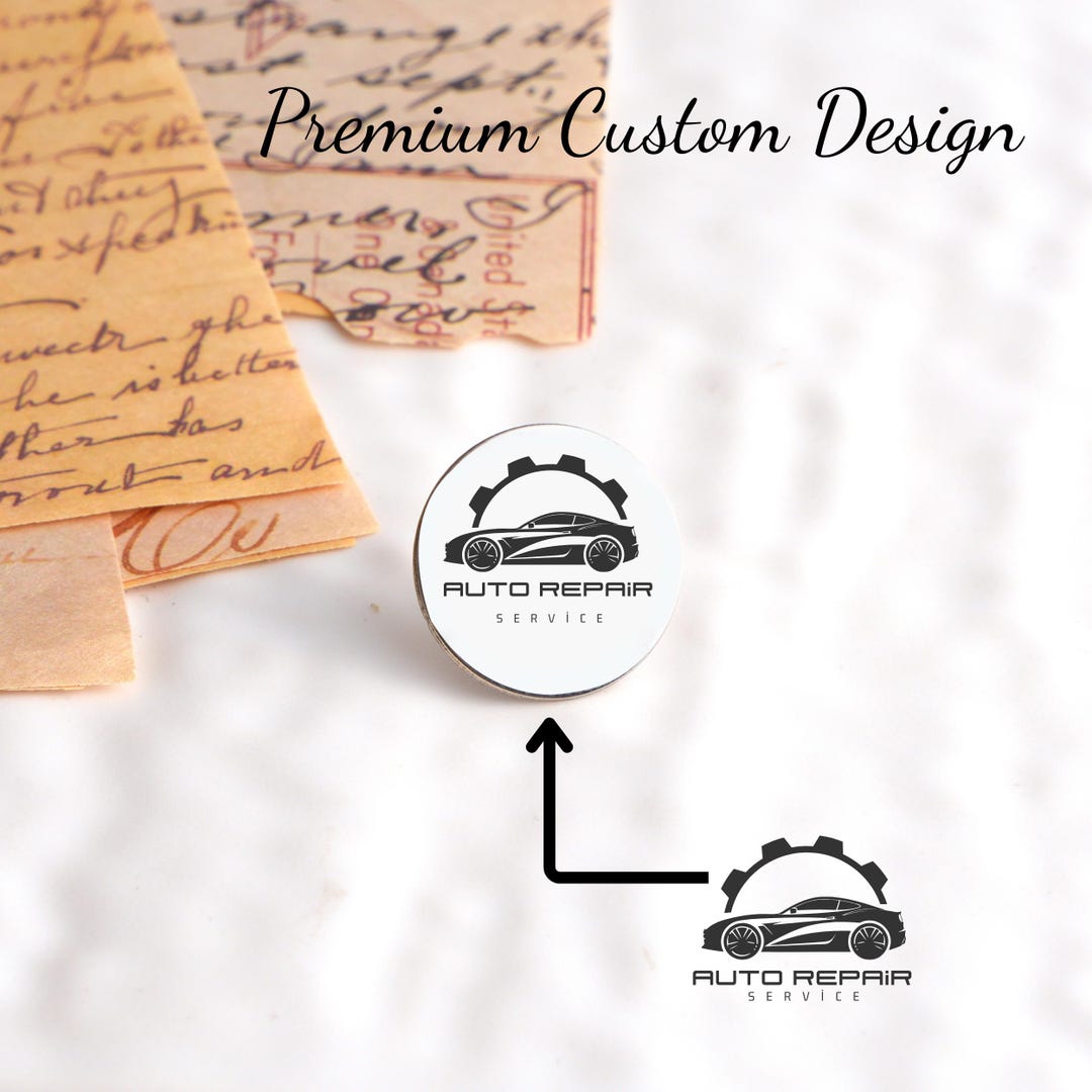 Custom Brooch Logo | Personalized Badge Pin Business Company Logo ...