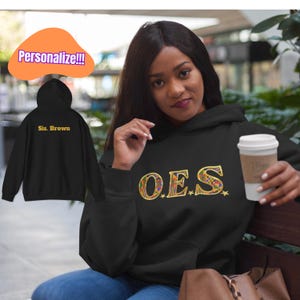 Personalized Kente OES Hoodie, Order of Eastern Star Hoodie, Eastern ...