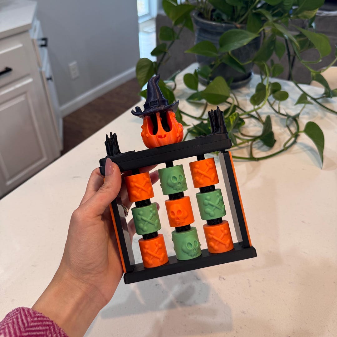 3D Printed Halloween Tic Tac Toe Game: Skulls & Bones, Party Decor - Etsy