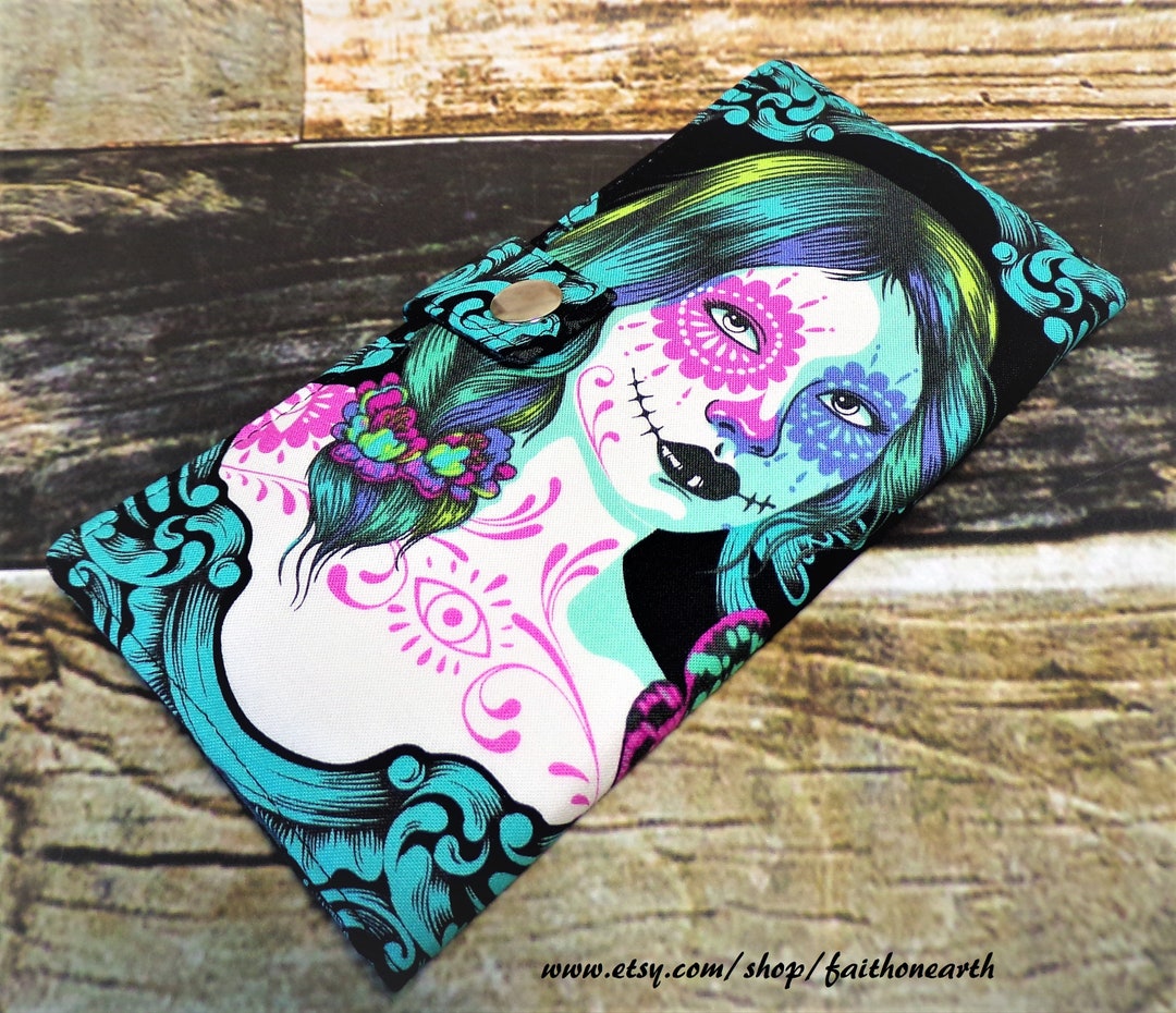 Handmade Wallet Bifold Clutch De La Luna Possessed in Spirit Day of the ...