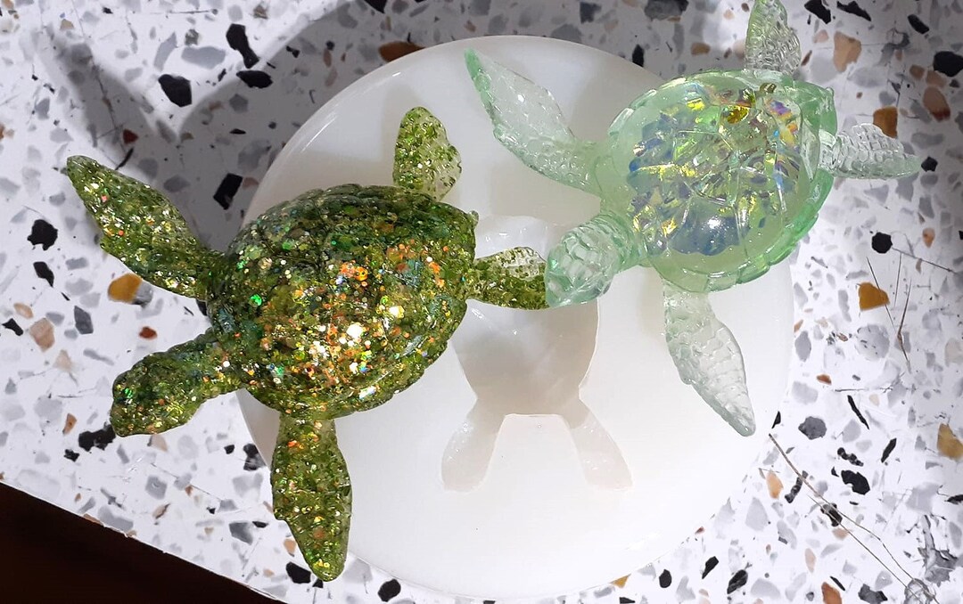 Handmade 4 Inch Turtle Mold. No Resin Turtle Included Just Mold Ready ...