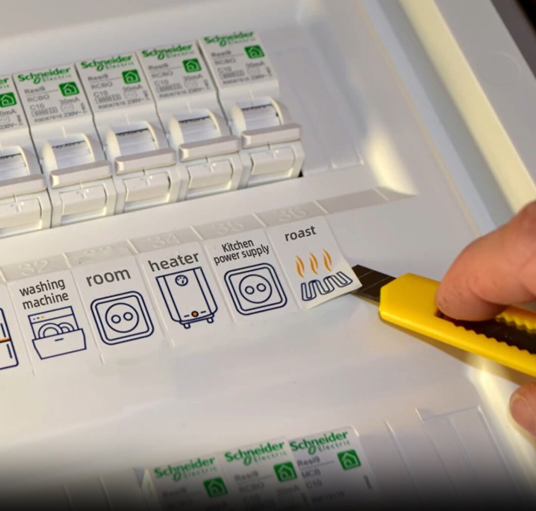 Electrical Panel Sticker Set Circuit Breaker Box Identification Labels ...