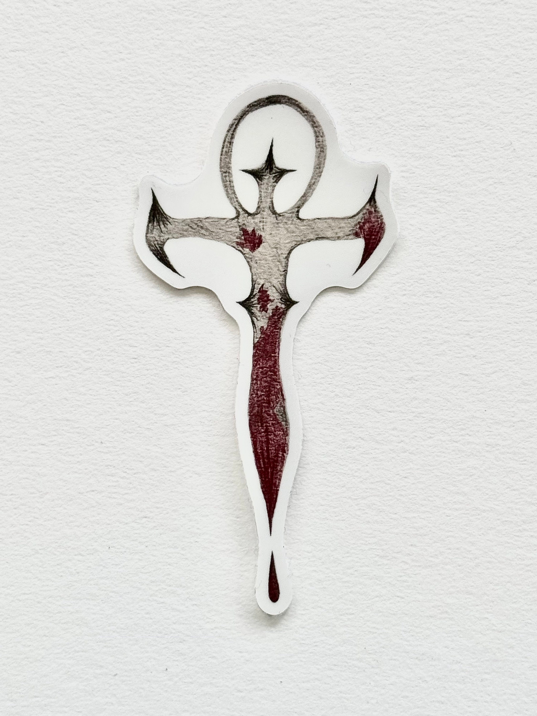 Vampire Symbol Ankh Sticker - Etsy