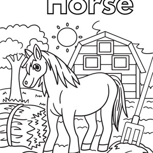 ANIMAL COLORING PAGES - Etsy