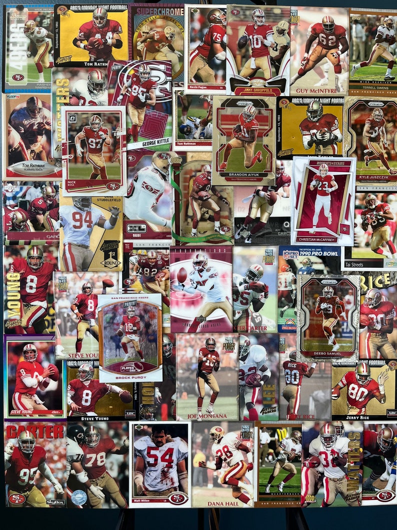 San Francisco 49ers Niners Football Cards Collage NFL - Etsy