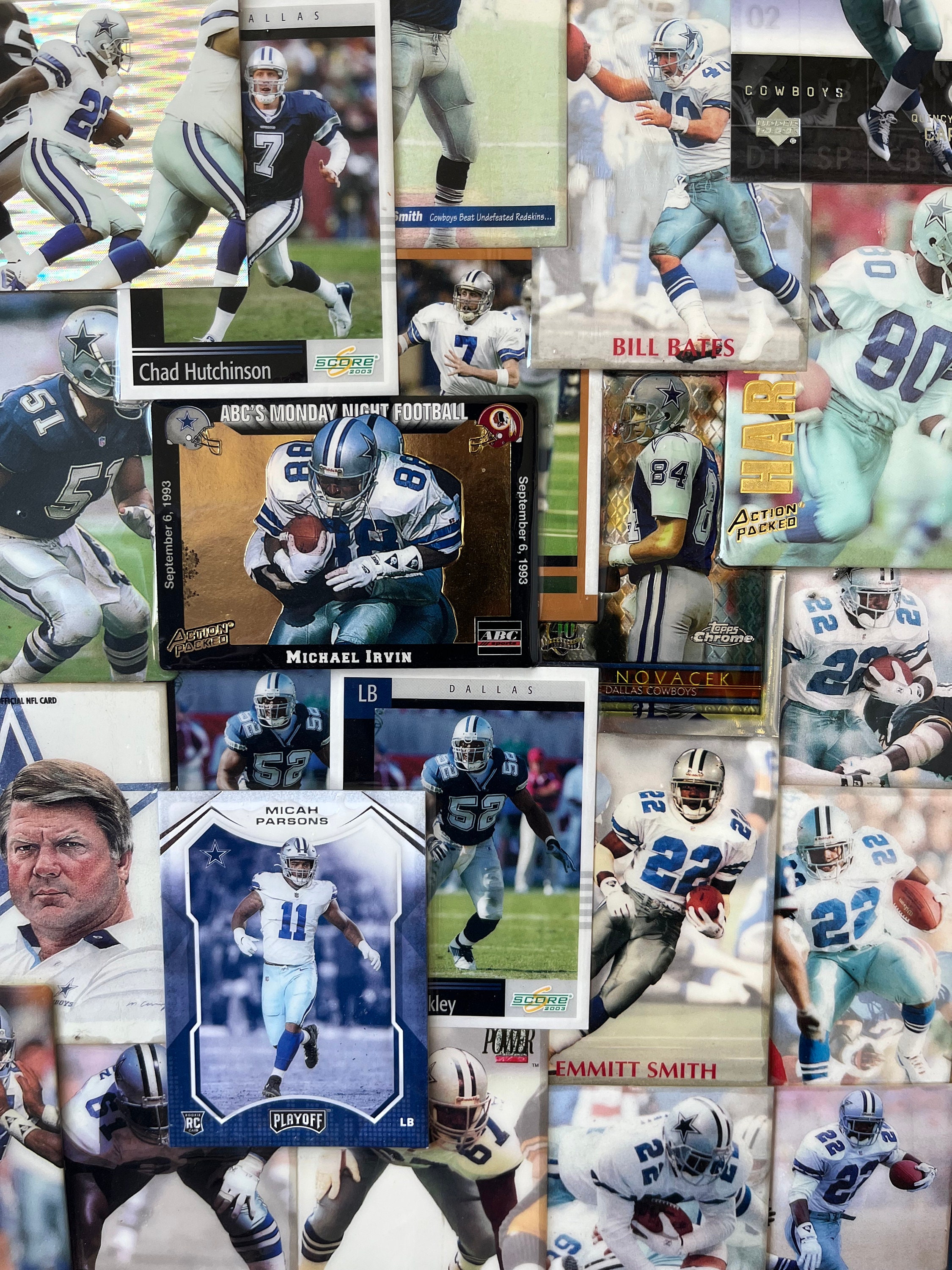 Dallas Cowboys Cards Collage. NFL Football - Etsy