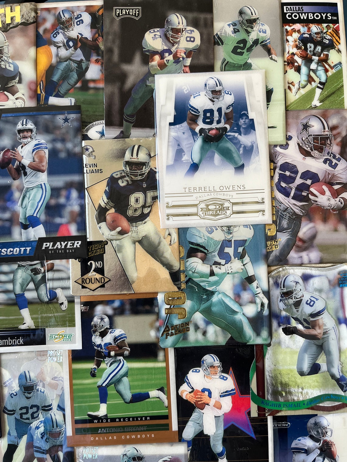 Dallas Cowboys Cards Collage. NFL Football - Etsy