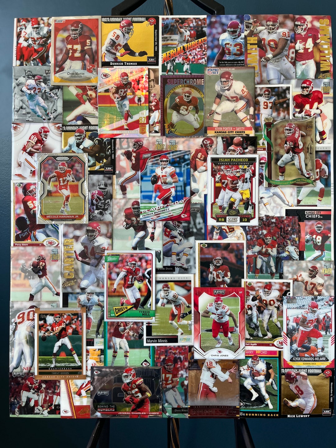 Super Bowl Champion Kansas City Chiefs Cards Collage 16x20 NFL Football ...