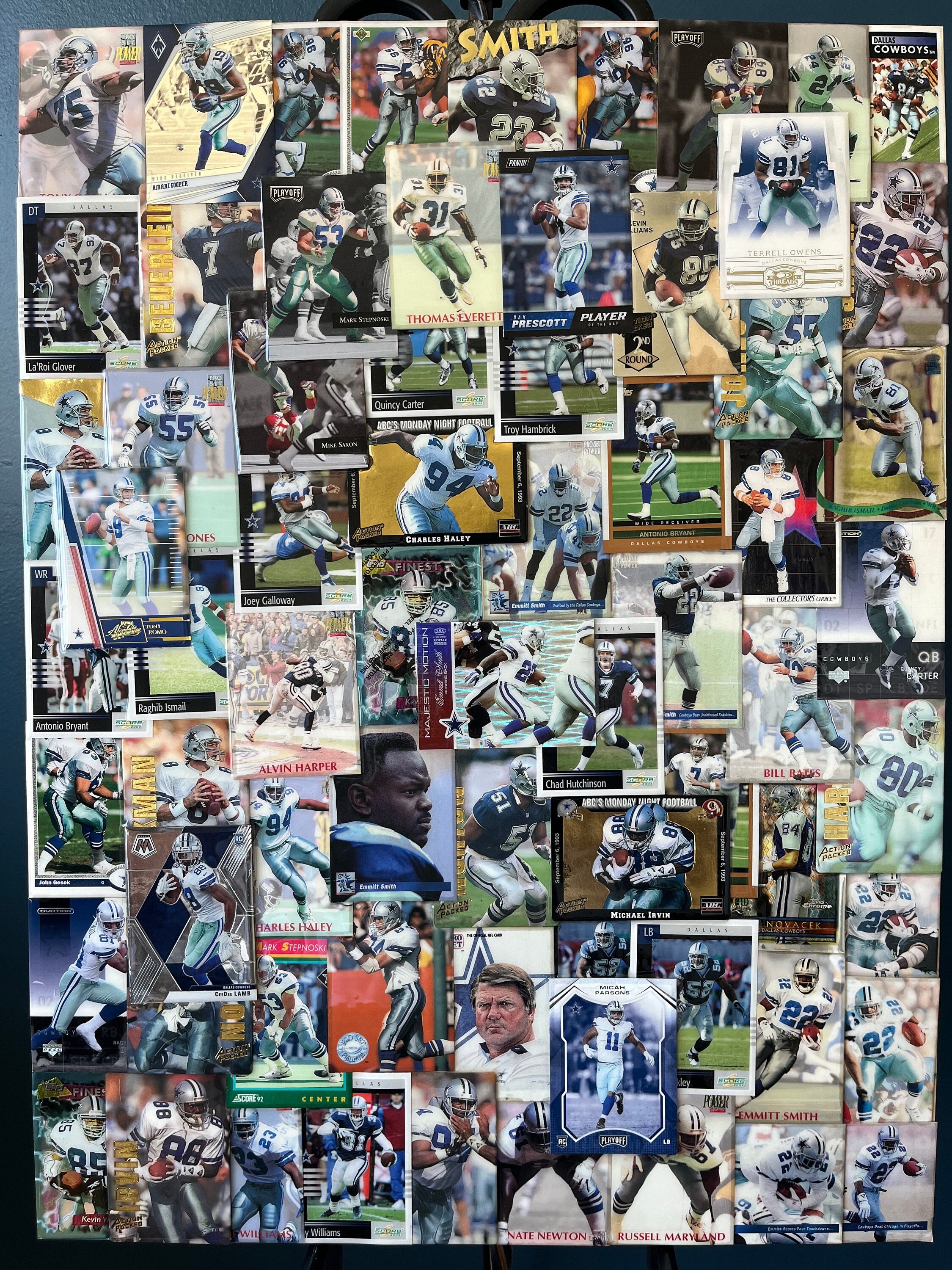 Dallas Cowboys Cards Collage. NFL Football - Etsy