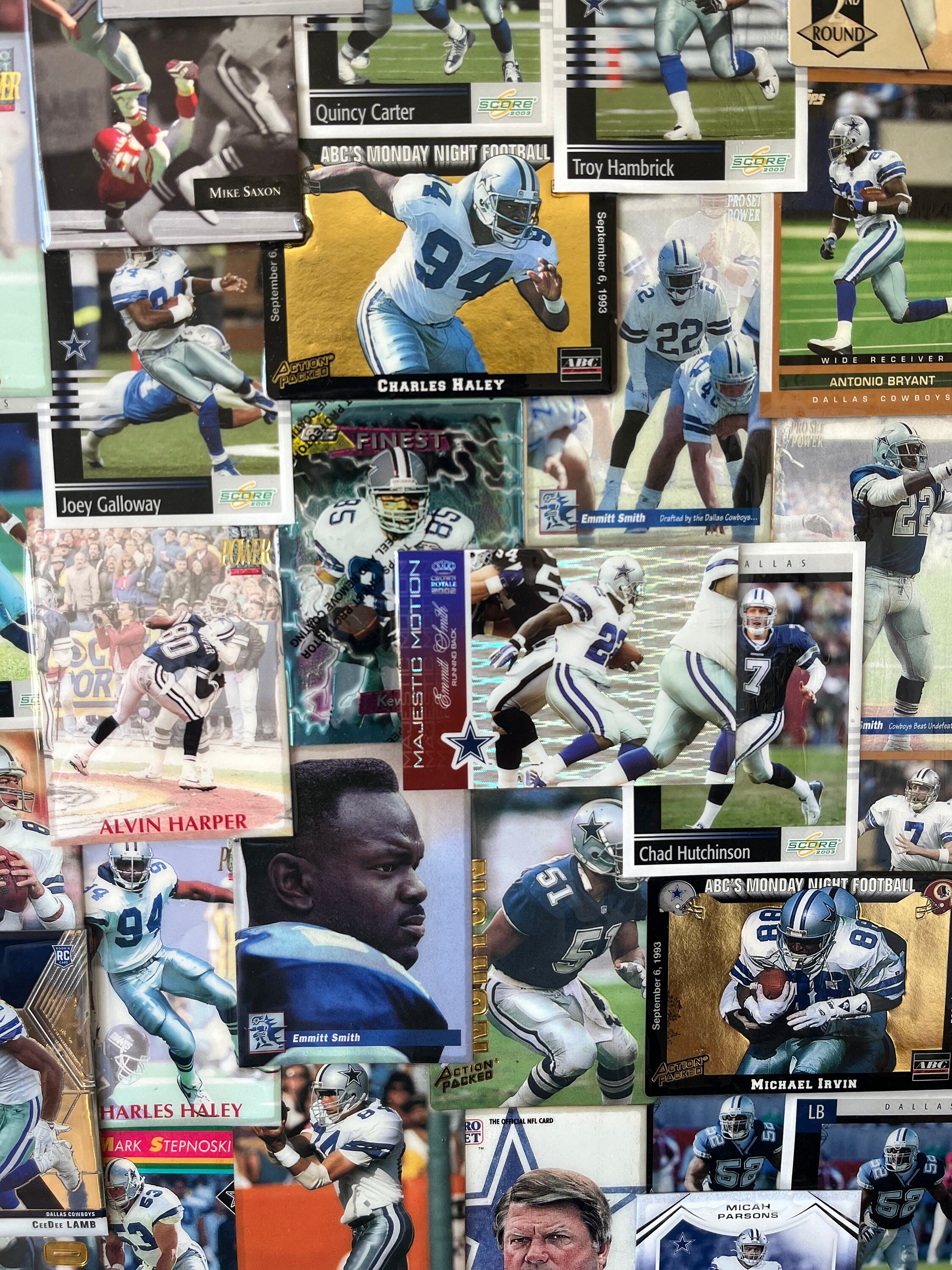 Dallas Cowboys Cards Collage. NFL Football - Etsy