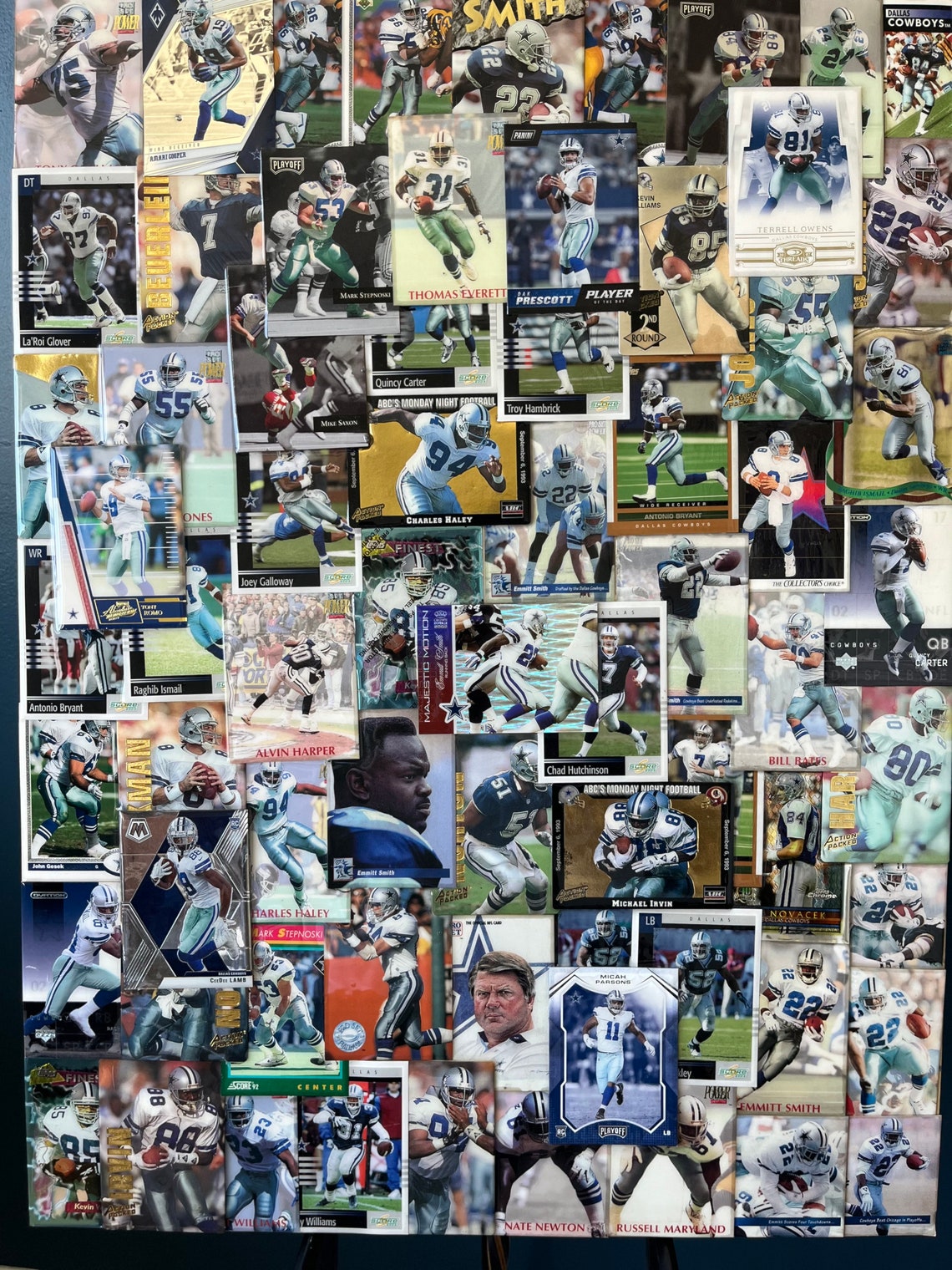 Dallas Cowboys Cards Collage. NFL Football - Etsy