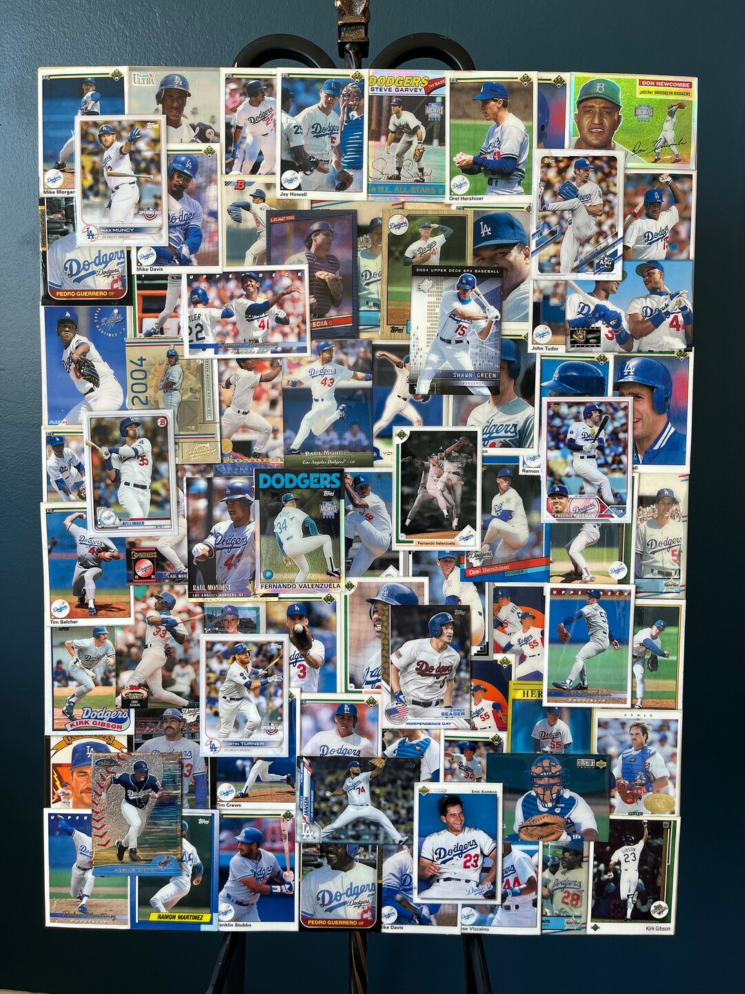 World Champion Los Angeles Dodgers Baseball Cards Collage MLB - Etsy