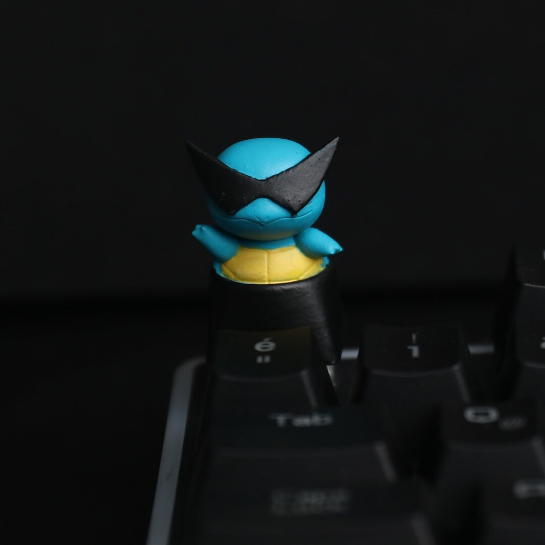Handmade Squirtle Keycap,esc Size Keycap,water Turtle Resin Keycap ...